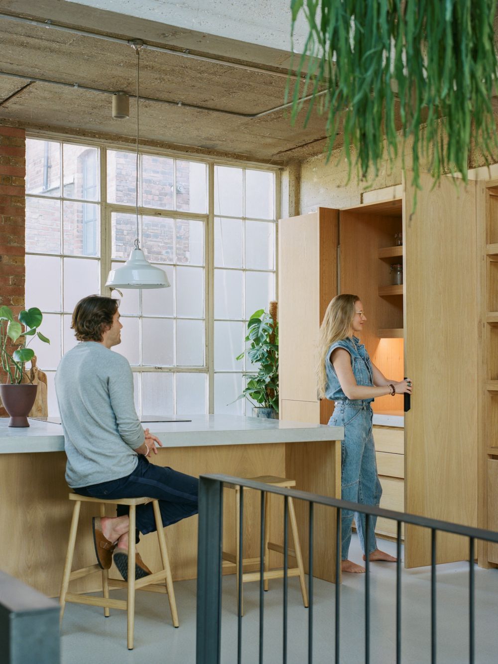 pitched roof and natural palette for earthrise studio in london ...