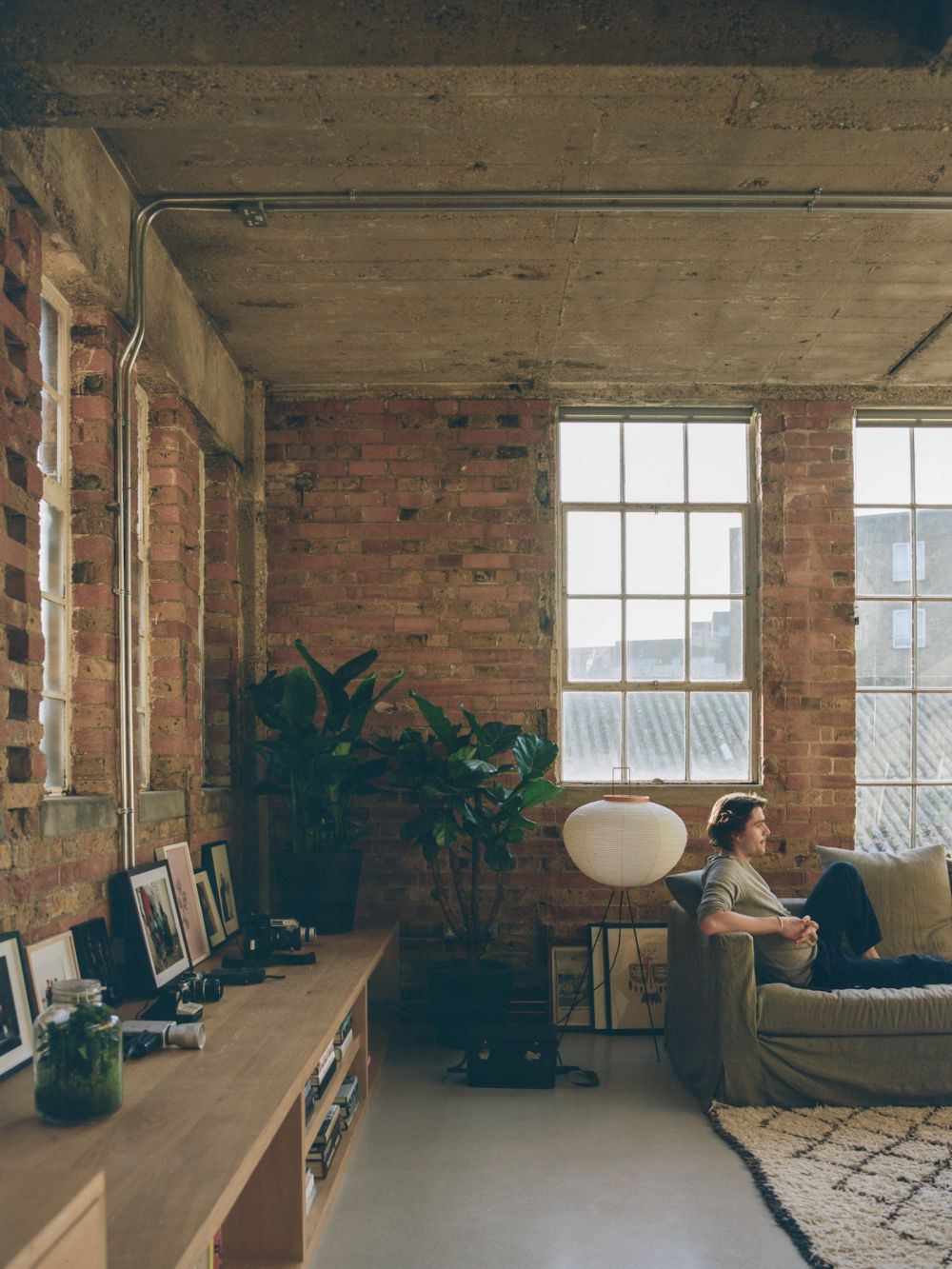 pitched roof and natural palette for earthrise studio in london ...
