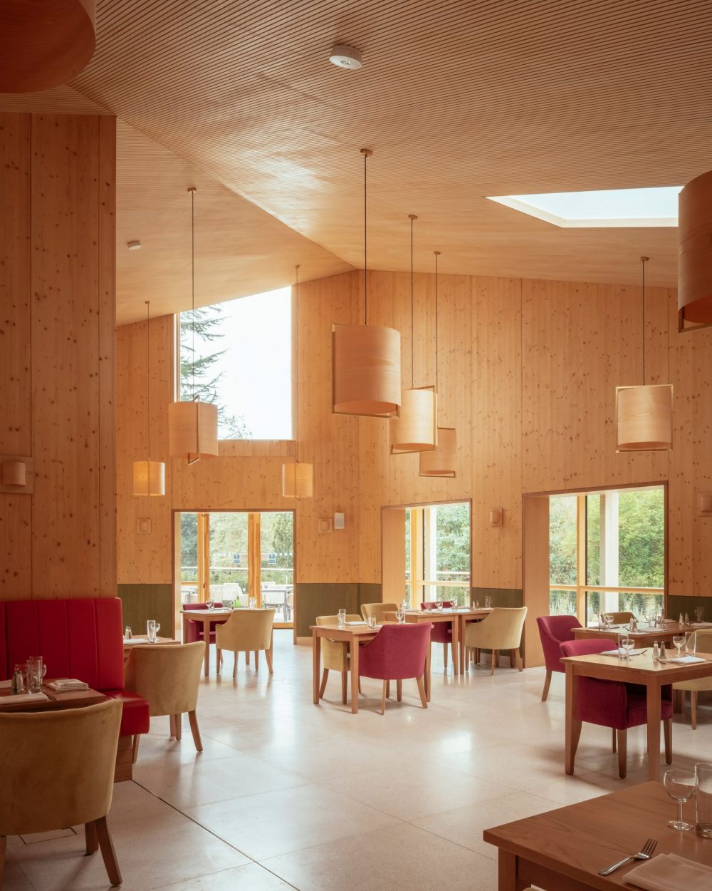 mae architects combines wood and bricks to accentuate warmth at john ...