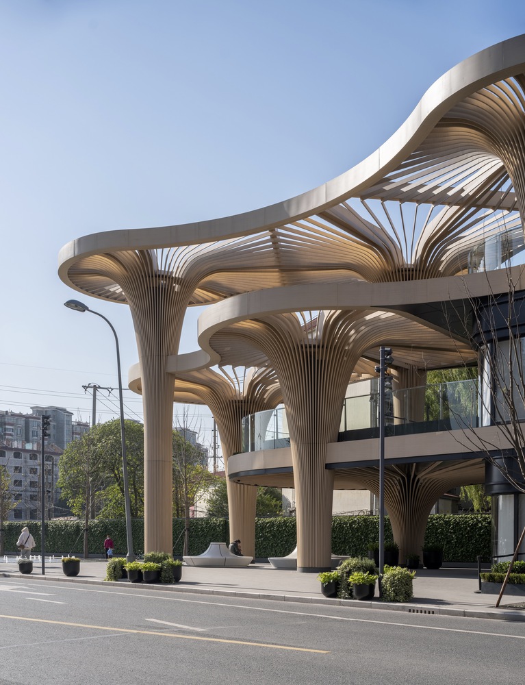 solar trees marketplace - a biophilic oasis amidst shanghai's urban ...