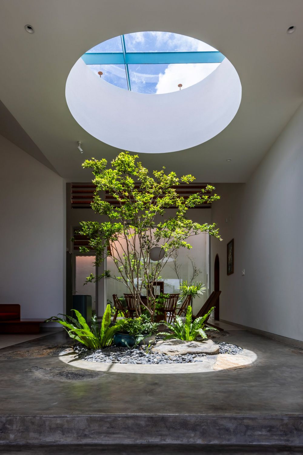 tile house exemplifies a harmonious unity of architecture and nature ...