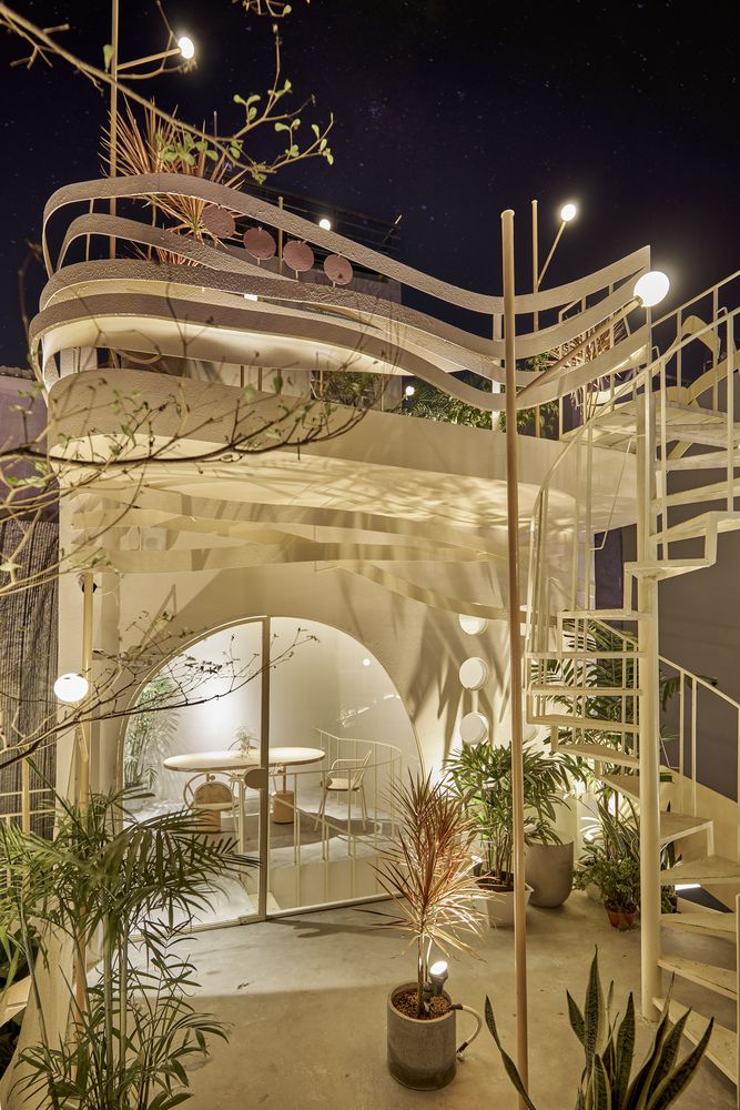 news: the september cafe in saigon took inspiration from bird's nest ...