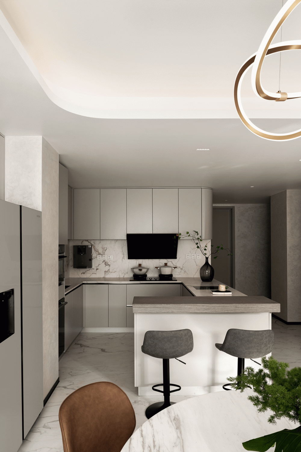 xirui chunqiu is a warm and minimalistic private residential project in ...