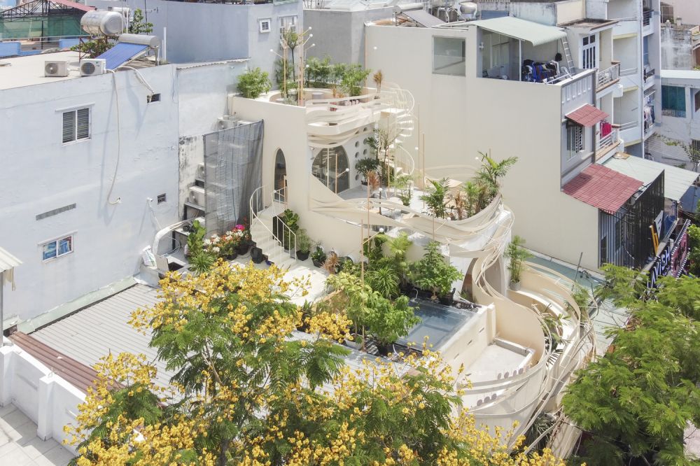news: the september cafe in saigon took inspiration from bird's nest ...