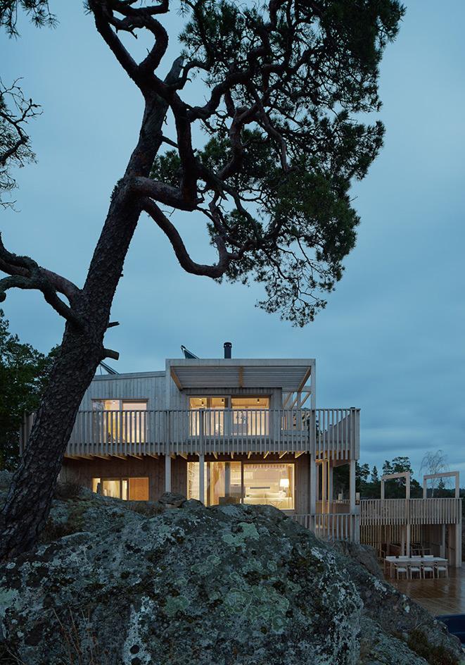 inside a scandinavian wooden nest, villa moelven project by widjedal ...
