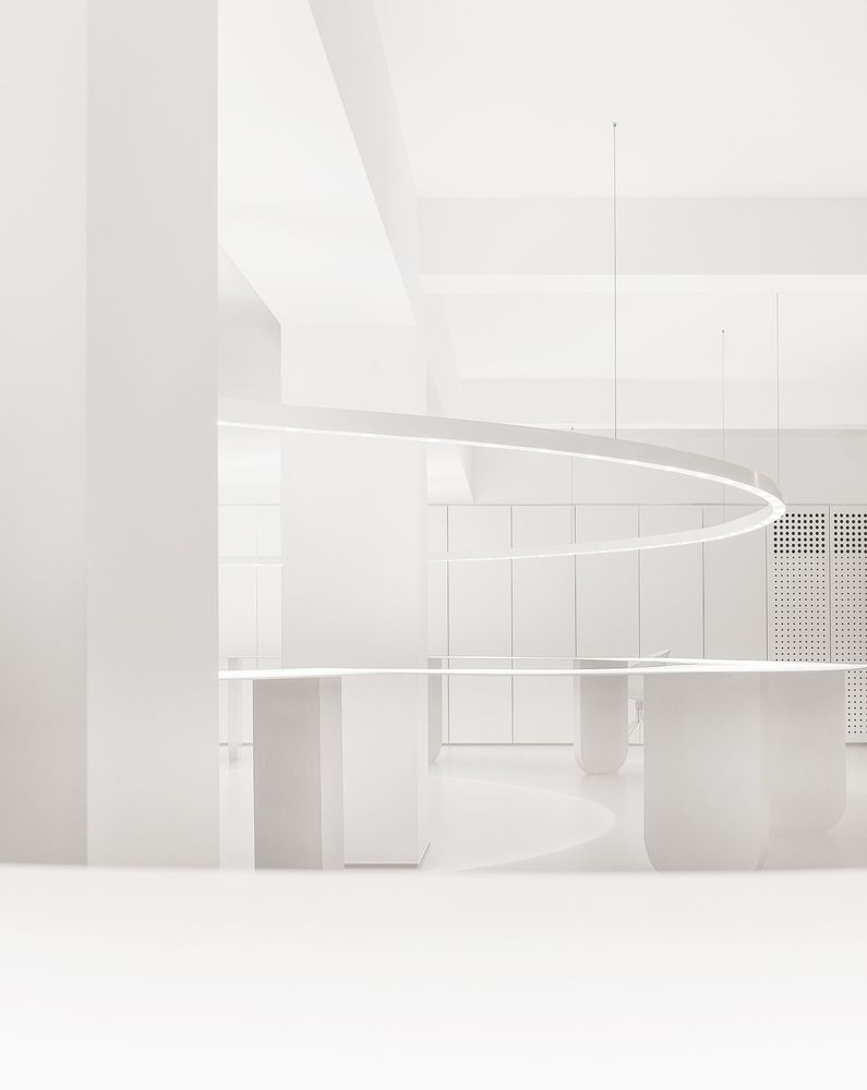 project of the month: curved office to embrace minimalism by panda ...