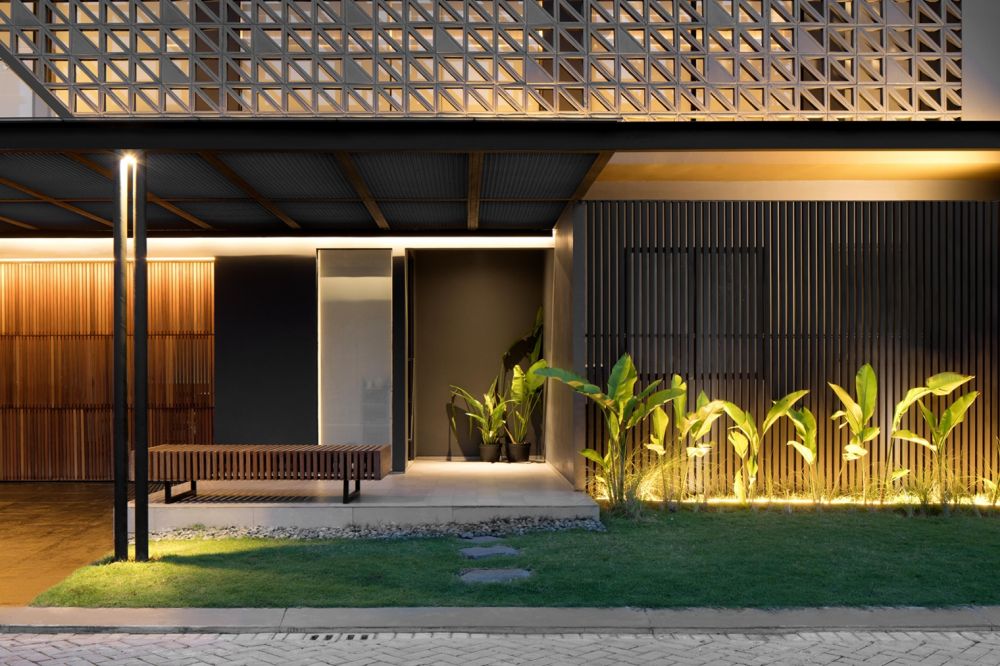 project of the month: axial studio has completed a serene hm house made ...